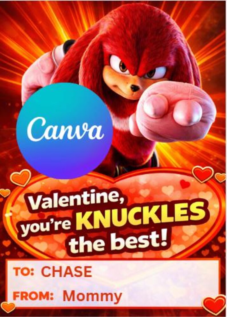 Sonic the Hedgehog Valentine Cards | Kids Classroom Exchange (digital ...