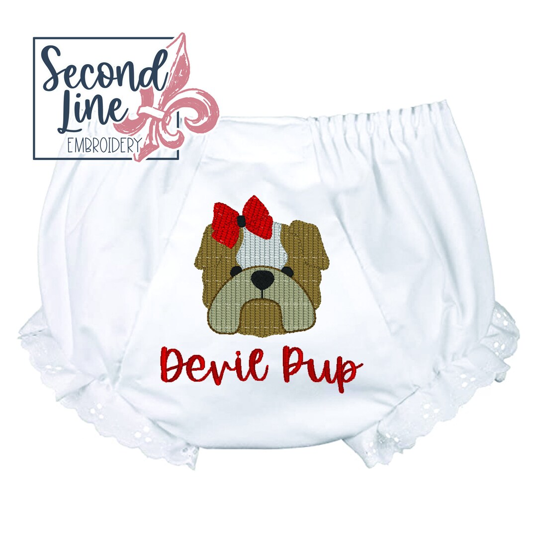 Devil Pup Baby USMC Embroidered Bloomers - Etsy