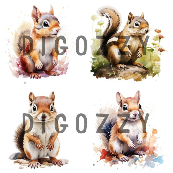Chipmunk Art - Etsy