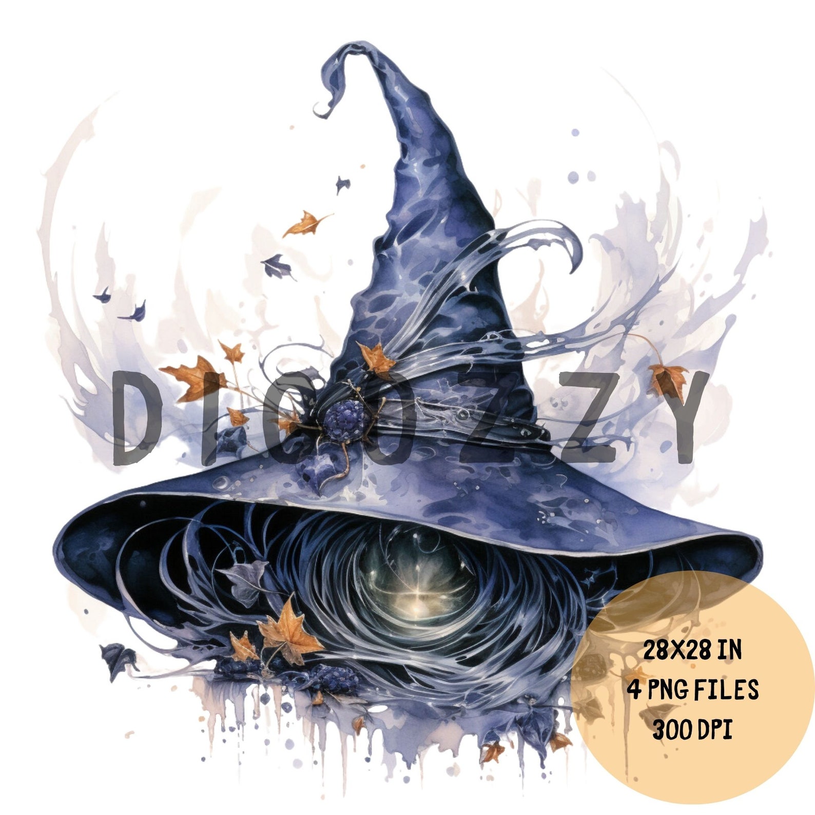 Watercolor Witch Hat Clipart Watercolor Clipart Halloween - Etsy