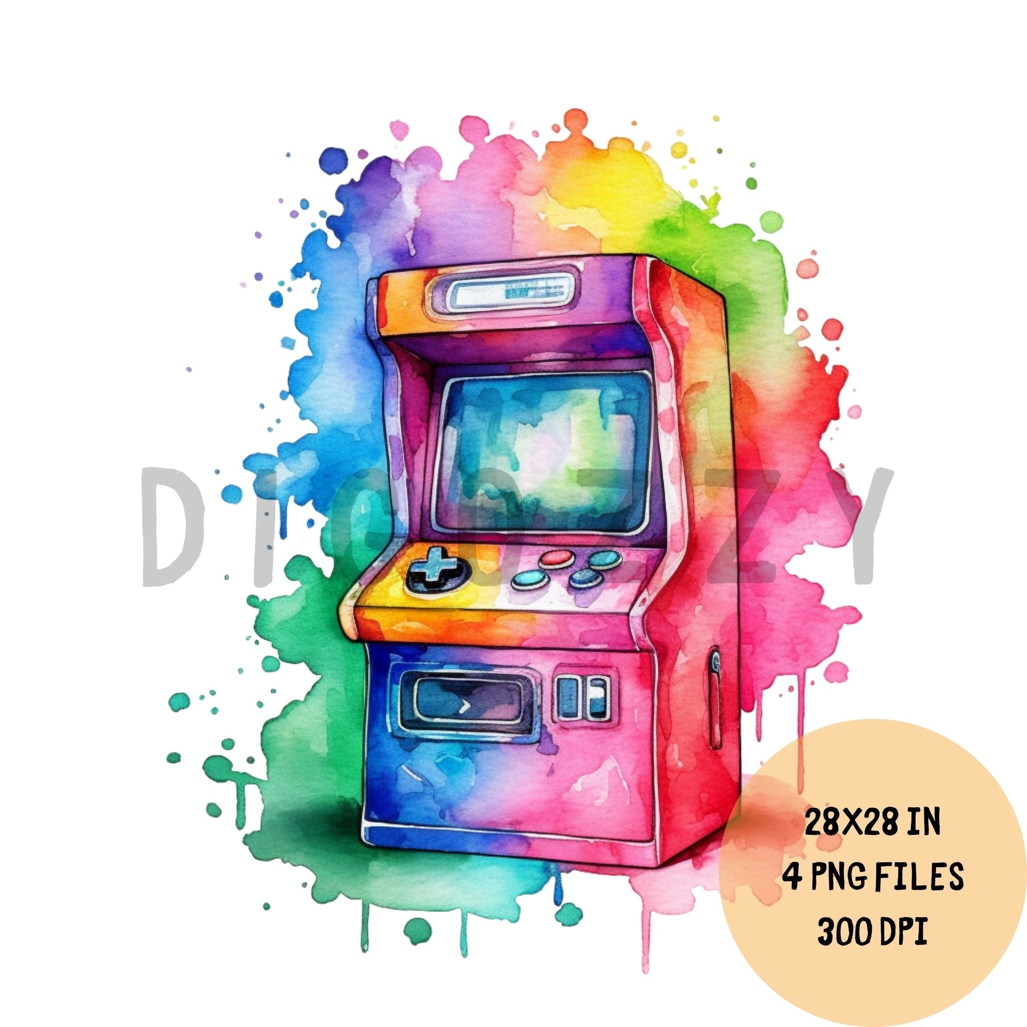 Arcade Game Clipart Arcade Game Clipart Arcade Game Png - Etsy