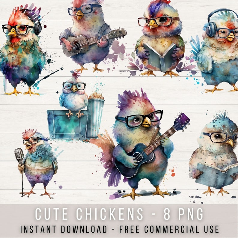 Chicken Clipart Bundle Perfect for Crafts and Designs - Etsy