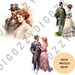 Watercolor Victorian Couple Clipart, Victorian Clipart, Watercolor ...