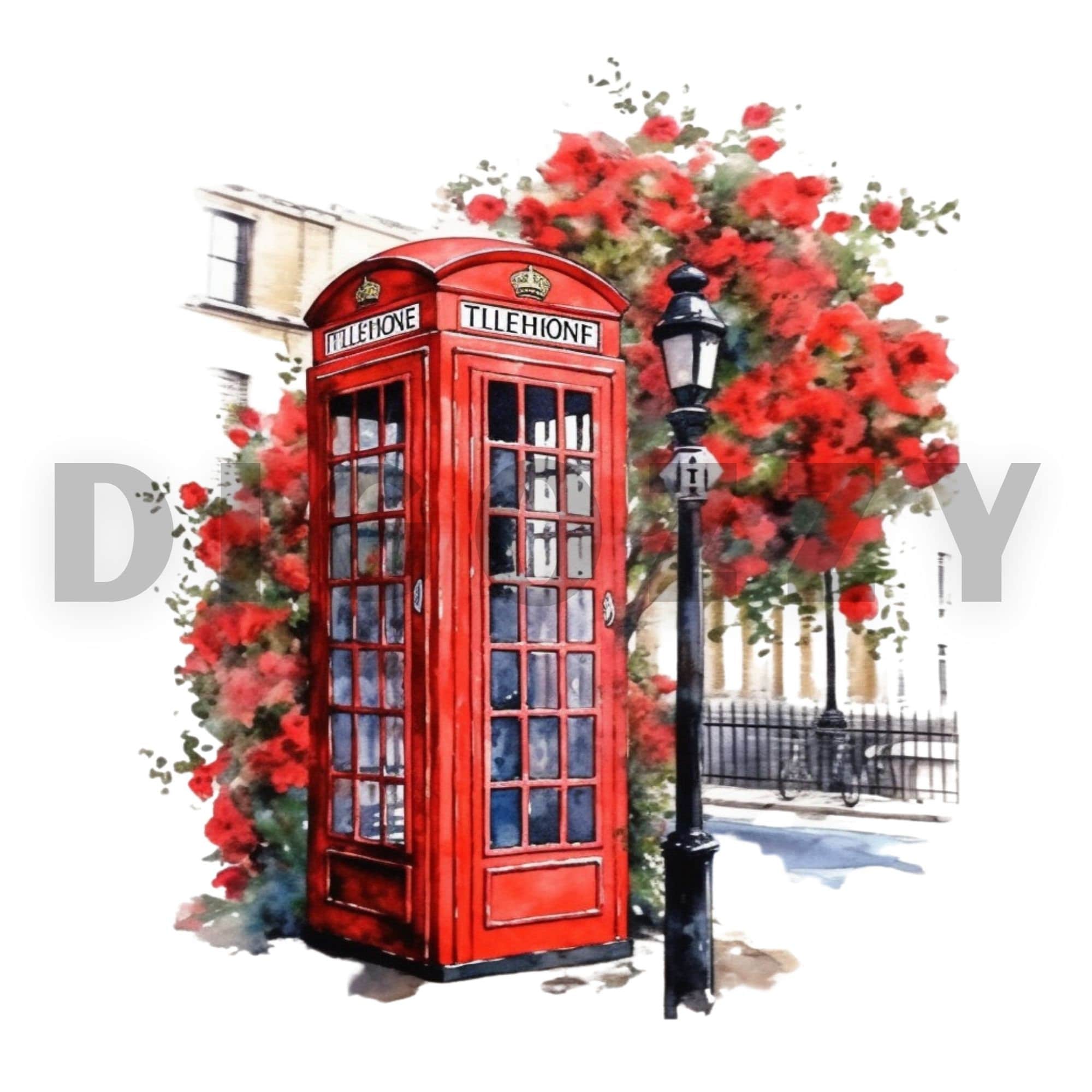 London Telephone Booth Clip Art