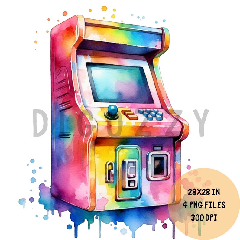 Arcade Game Clipart Arcade Game Clipart Arcade Game Png - Etsy