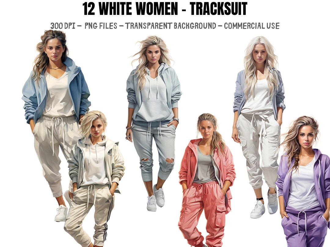 Watercolor Woman Clipart, Tracksuit, Fashion Girl Clipart,fashion ...
