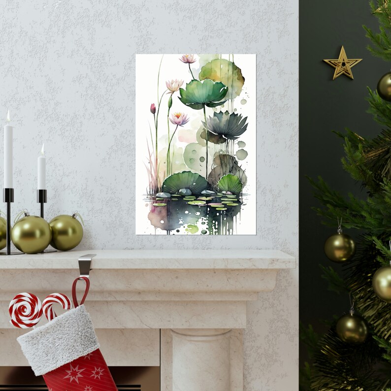 Dripping Lilies poster - Etsy