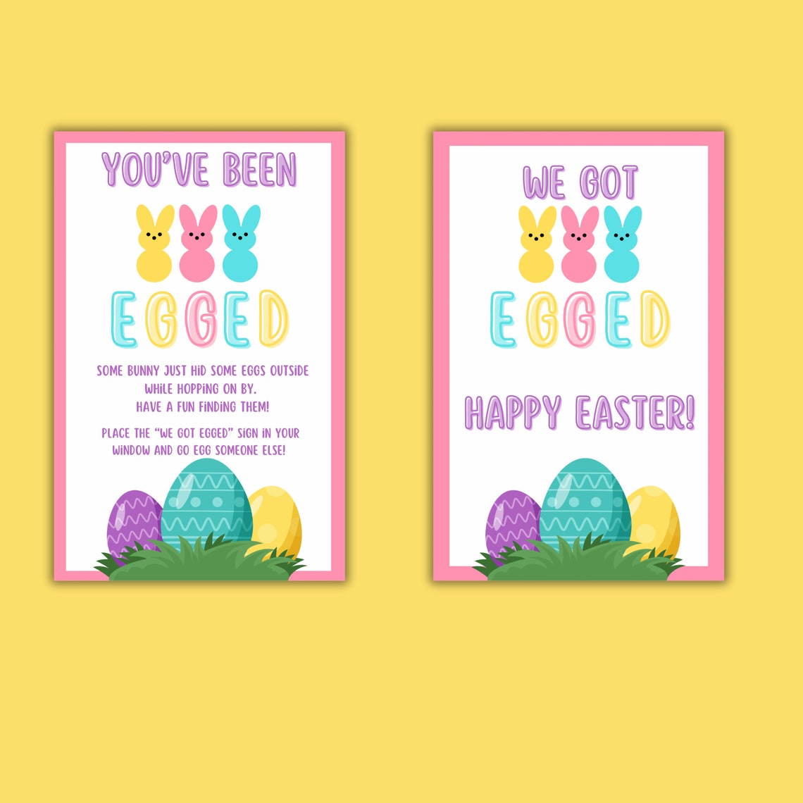 You’ve Been Egged Flyer, Easter Activities - Etsy