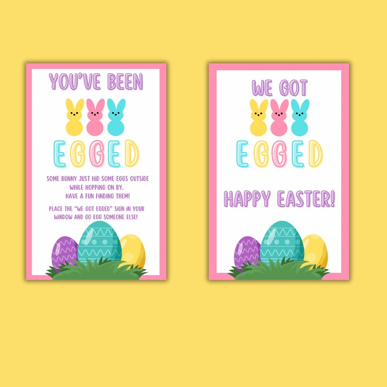 You’ve Been Egged Flyer, Easter Activities - Etsy