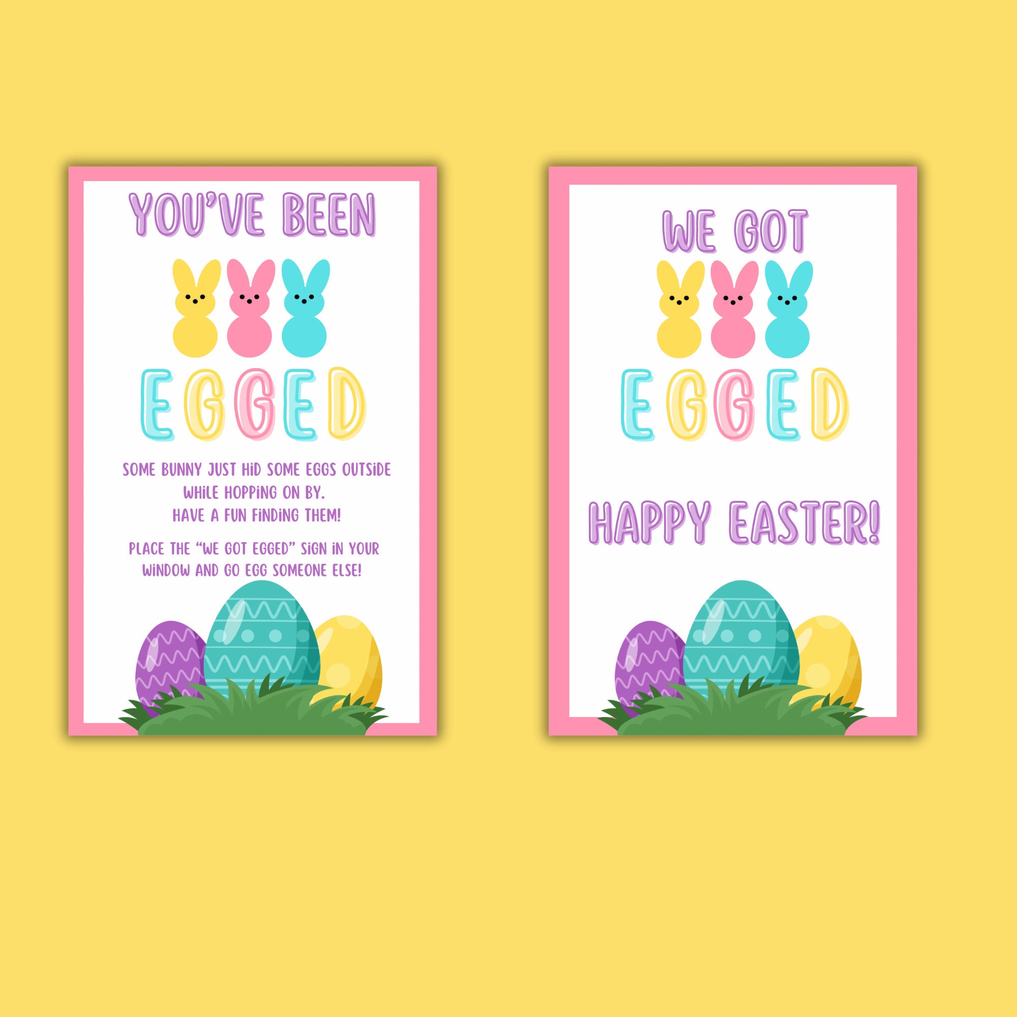 You’ve Been Egged Flyer, Easter Activities - Etsy