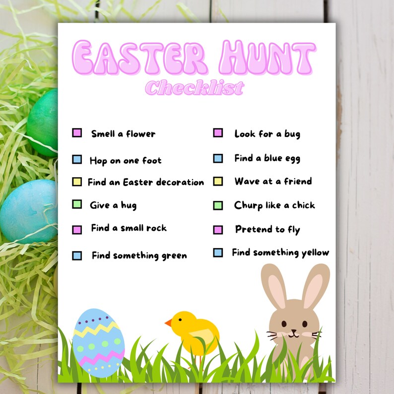 Easter Egg Hunt Activity, Easter Activity for Kids, Homeschooling - Etsy