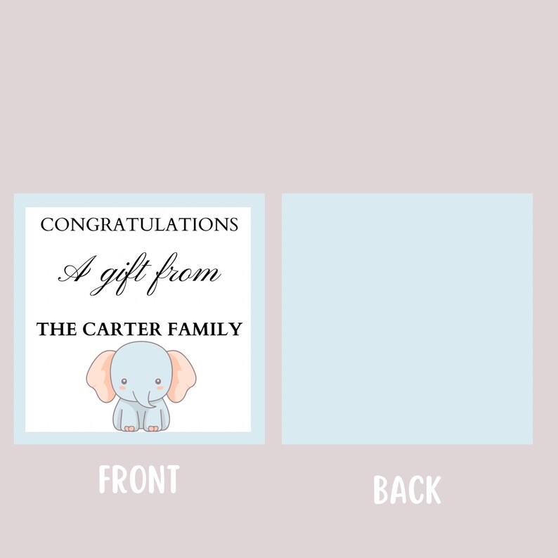 Printable Baby Shower Gift Tag - Etsy