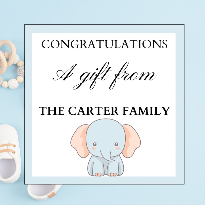 Printable Baby Shower Gift Tag - Etsy