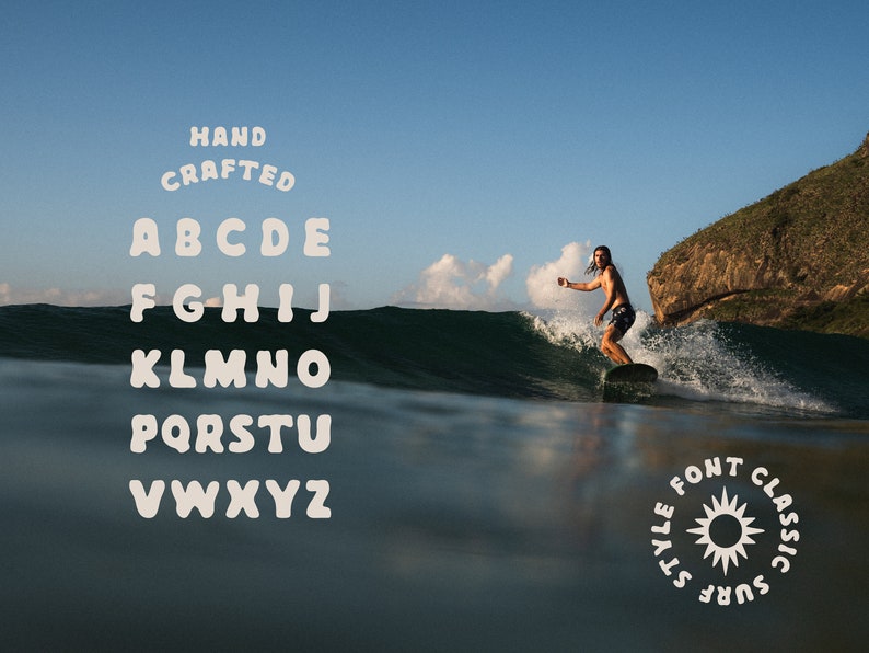Marola - Classic Surf Style Font - Etsy