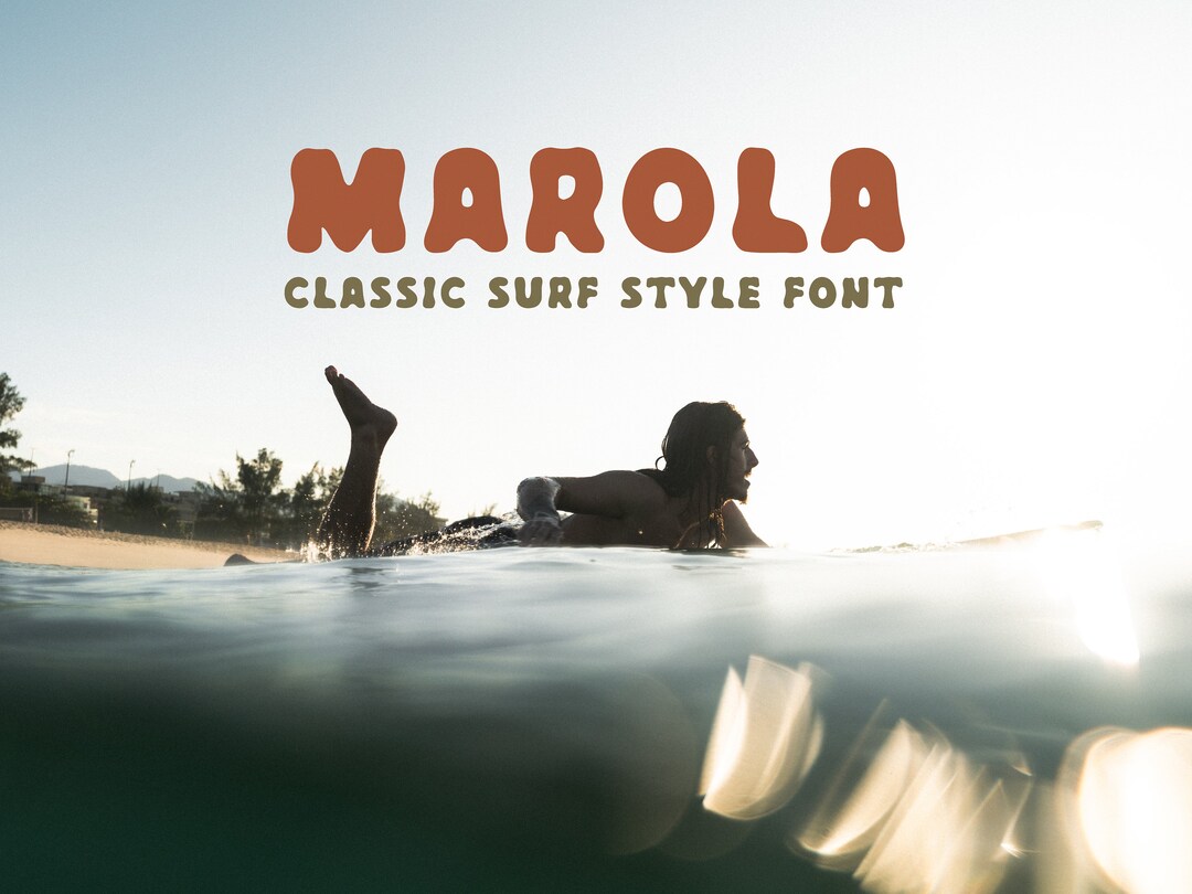 Marola - Classic Surf Style Font - Etsy