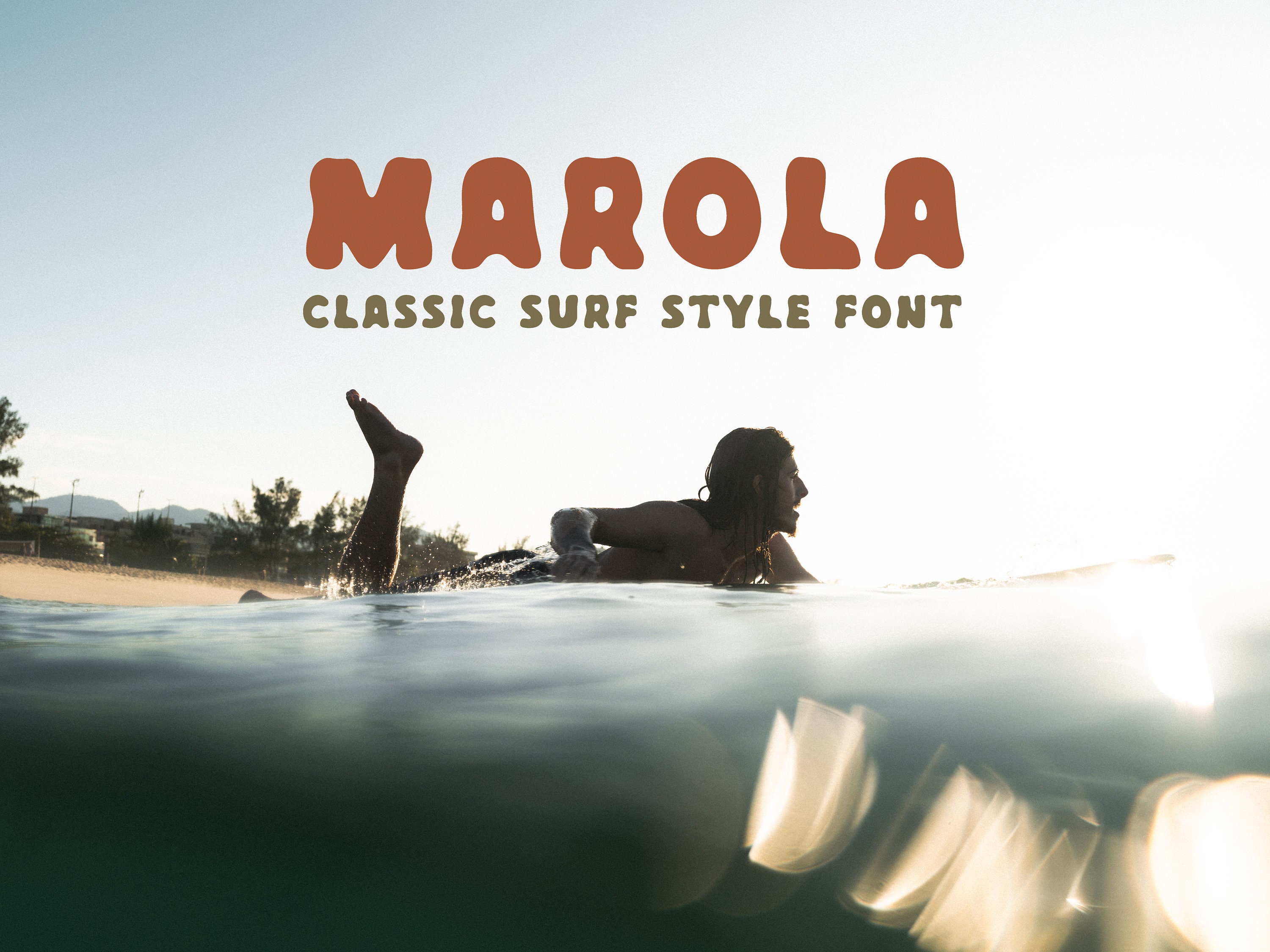 Marola - Classic Surf Style Font - Etsy