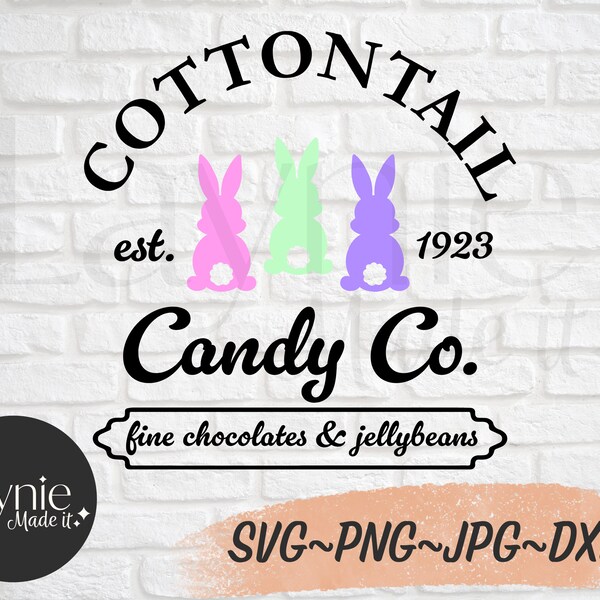 Cottontail Candy Company Svg - Etsy