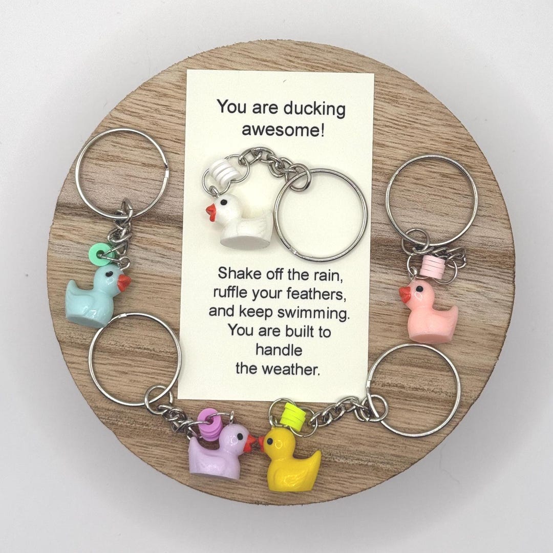 You Are Ducking Awesome! Pocket Card and Keychain Giftset - Etsy