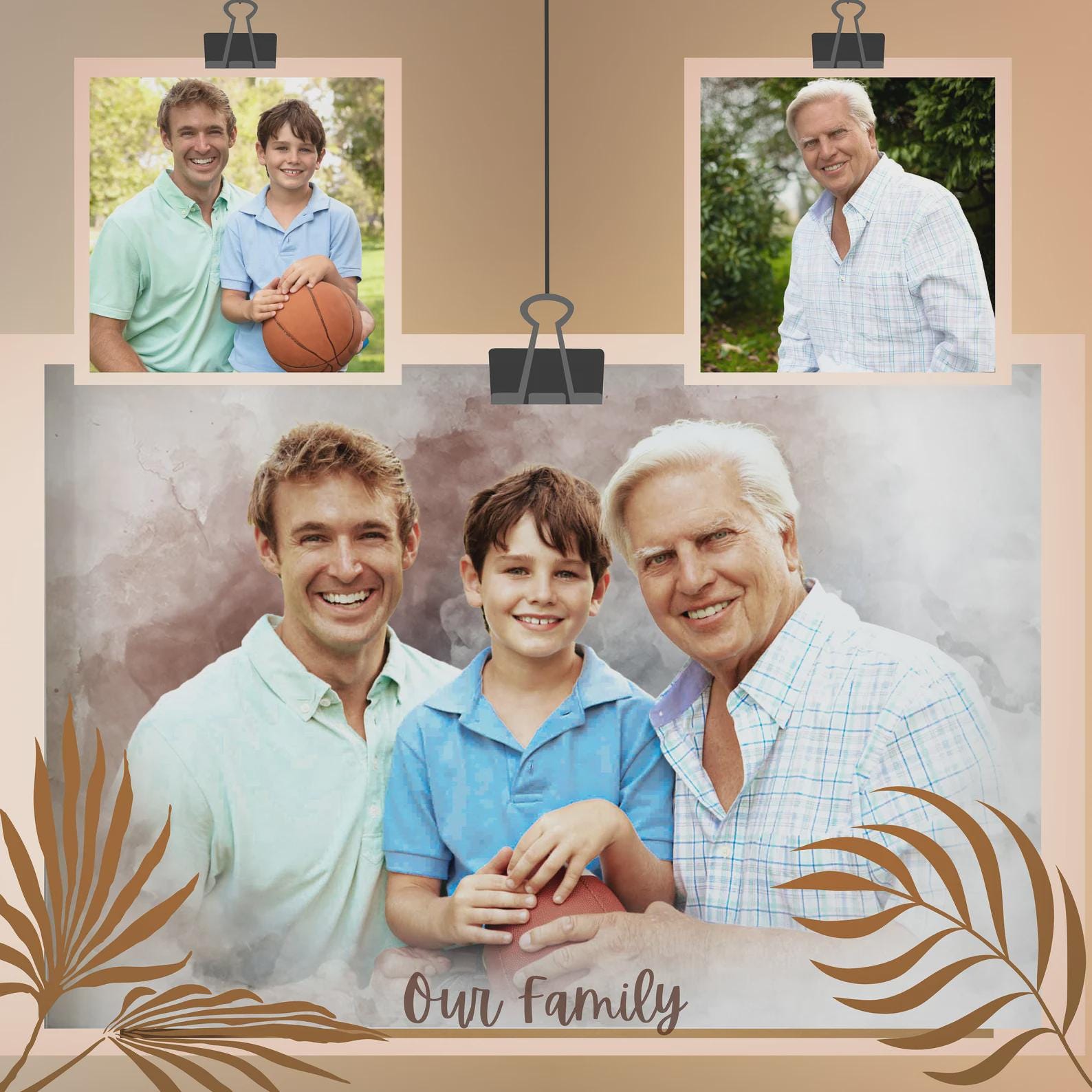 Add Person to Photo | Realistic Photoshop Photo Merge | Custom Family ...