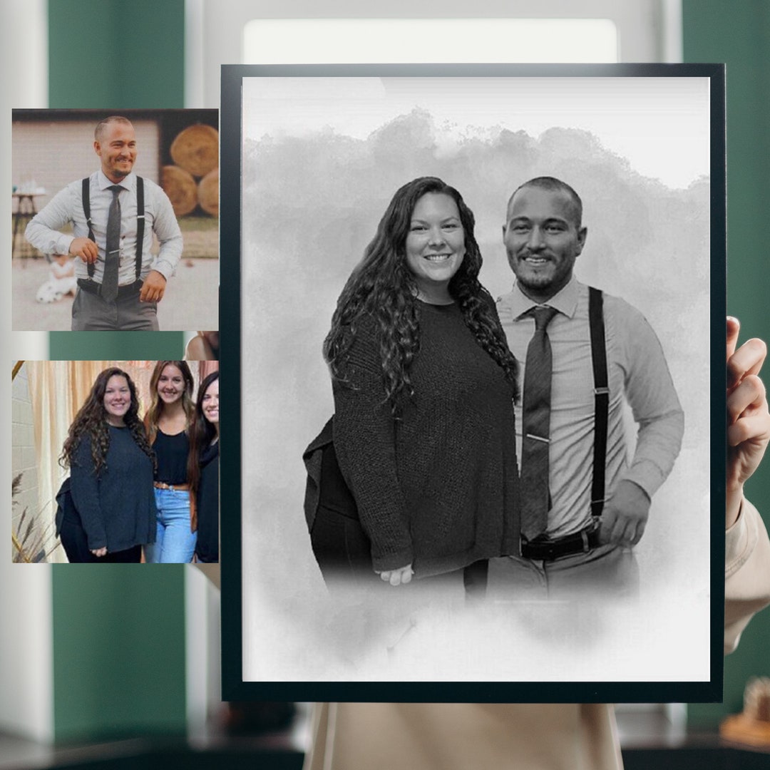 Loved One Portrait,personalized Gifts for Mom From Daughter,combined ...