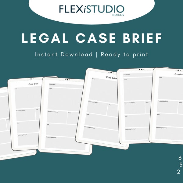 Legal Brief Template - Etsy