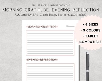 Daily Gratitude Journal 8.5 X 11 Self-care Journal Mindfulness Journal ...