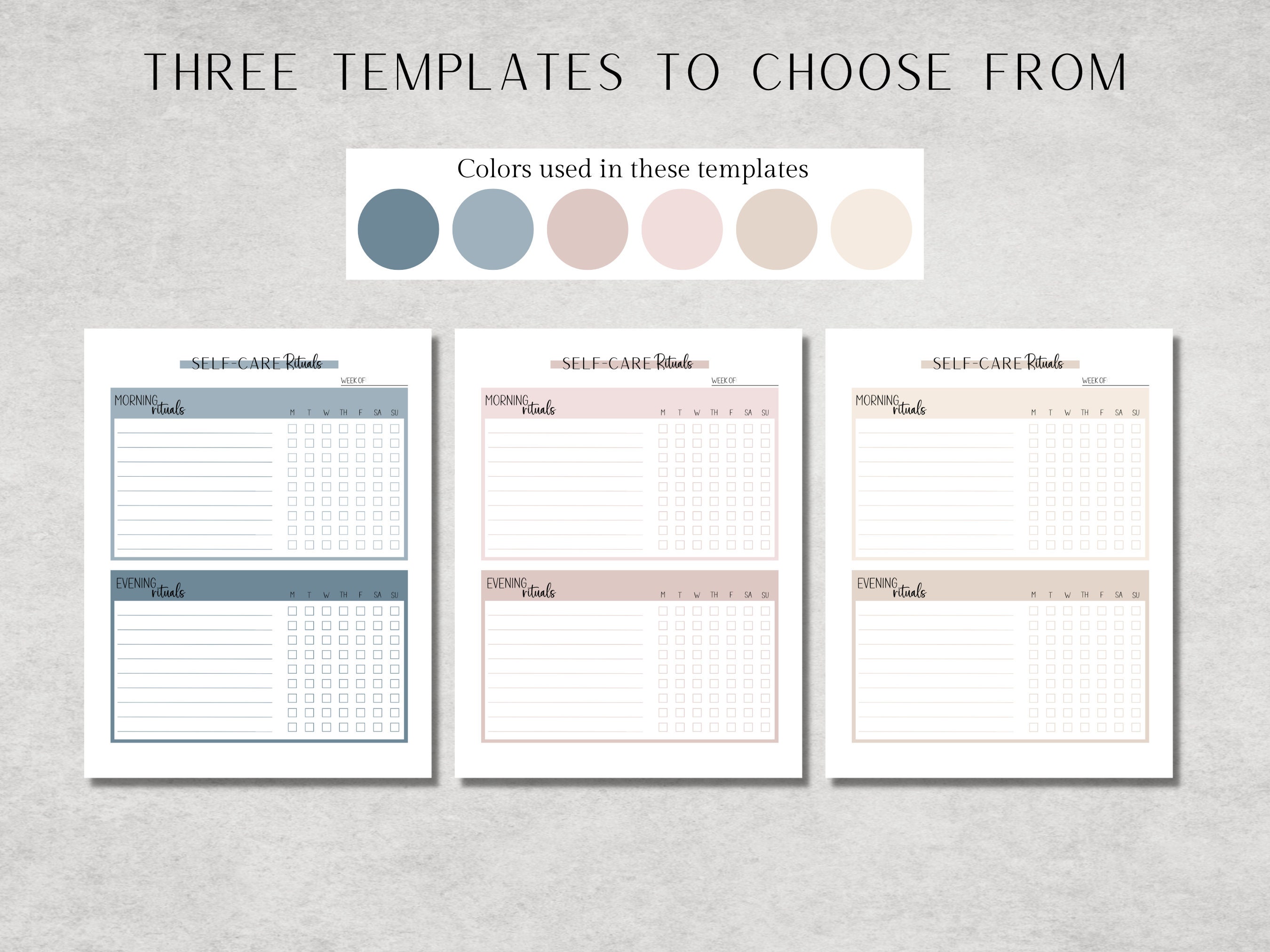 Morning and Evening Ritual, Self-care Rituals, Routine Checklist, Daily ...