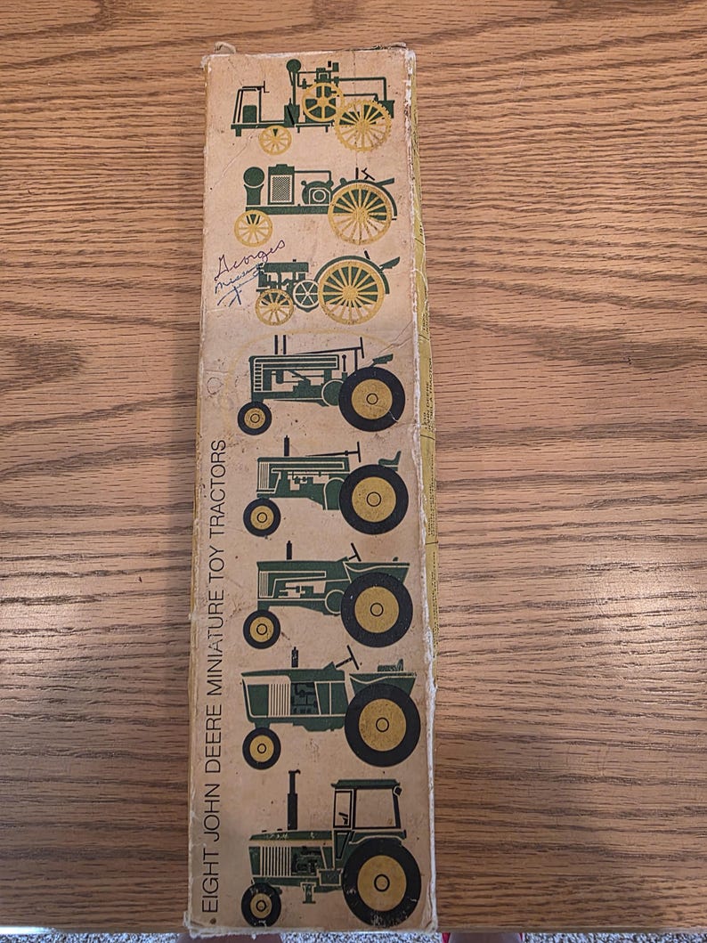 Ertl John Deere 8 Piece Historical Miniature Toy Tractor Set - Etsy