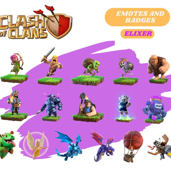 Clash of clans stickers - Etsy.de
