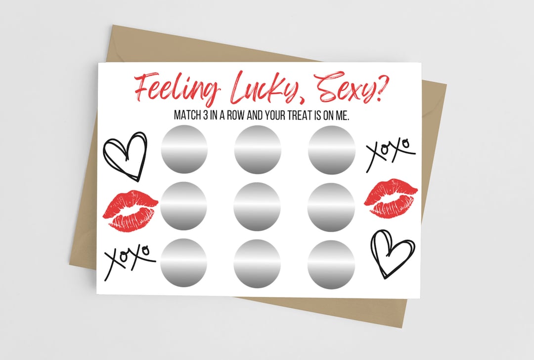 Naughty Scratch off Card - Etsy