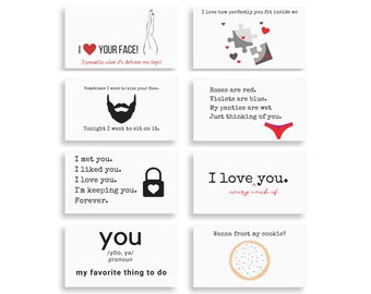 14 Little Mini Love Notes & Envelopes. Sexy Love Notes. Naughty Love ...