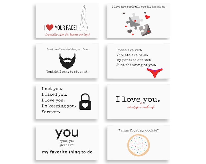 14 Little Mini Love Notes & Envelopes. Sexy Love Notes. Naughty Love ...