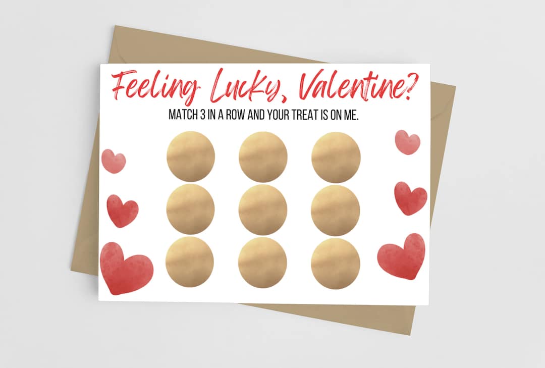 Sweet Valentine's Day Scratch off for Couples - Etsy