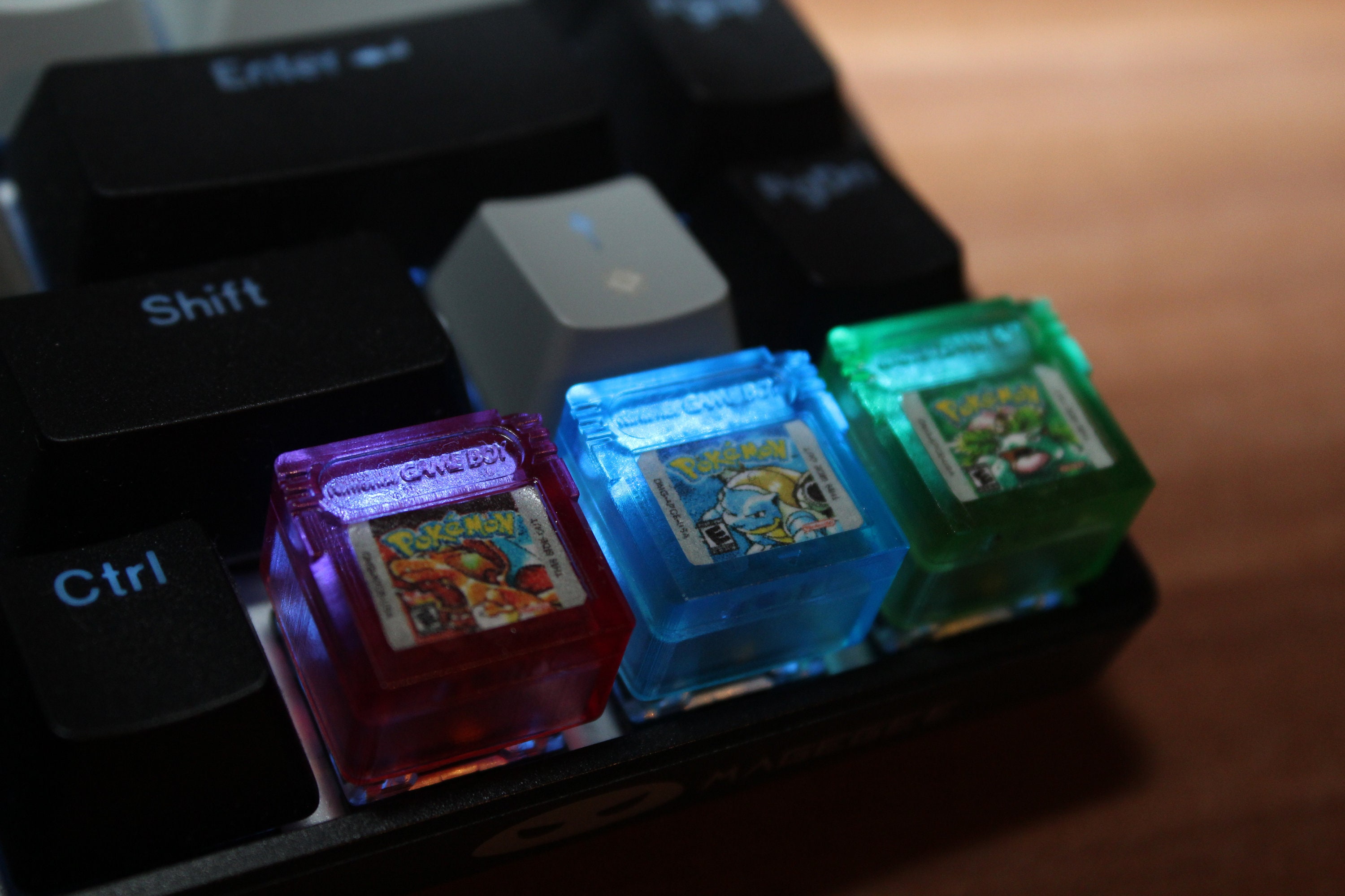 Custom artisan keycap RGB Pokemon games - Etsy.de