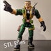 Small Soldiers Major Chip STL File Download 3D Printer - Etsy