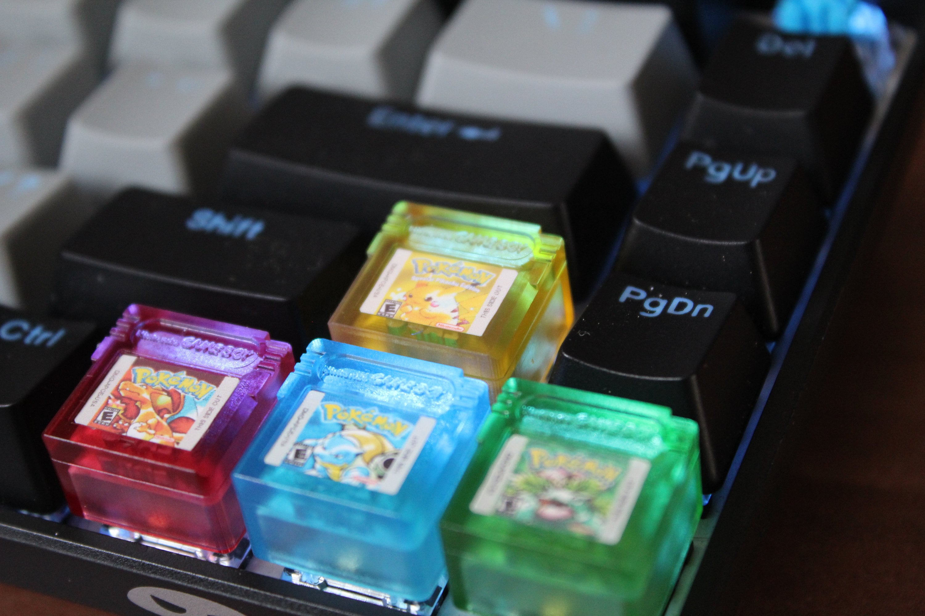 Custom Artisan Keycap RGB Pokemon Games - Etsy