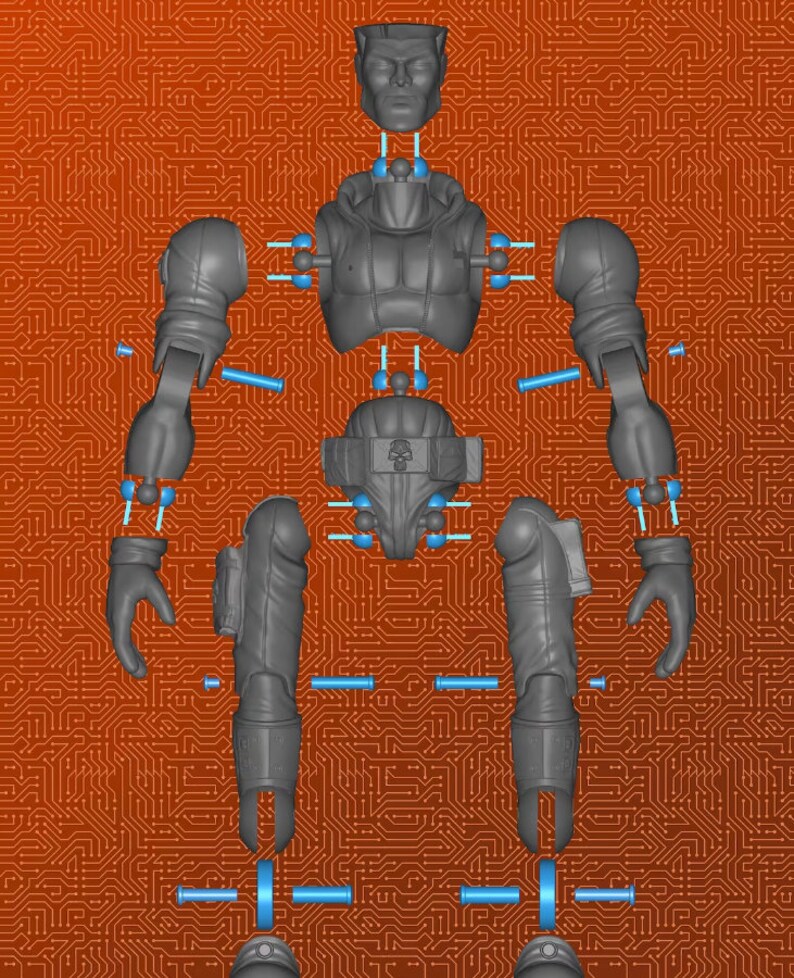 Small Soldiers Major Chip STL File Download 3D Printer - Etsy