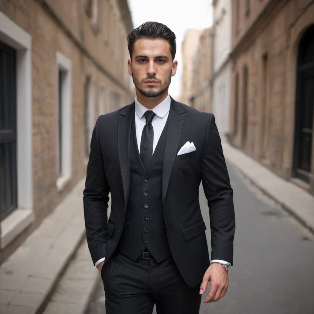 Men's Classic Black 3 Piece Suit | Perfect for Any Formal Events ...