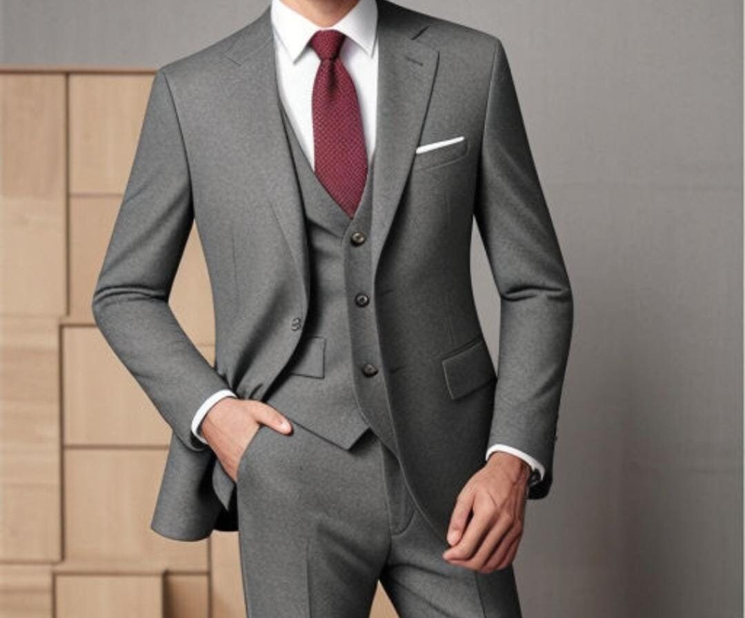 1920s Gray Tweed 3-piece Suit: Wool Victorian Style - Etsy