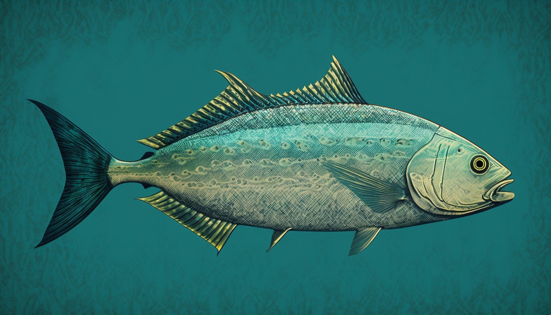 Fish Art Print, Commercial Use, Instant Download Printable Home Decor ...