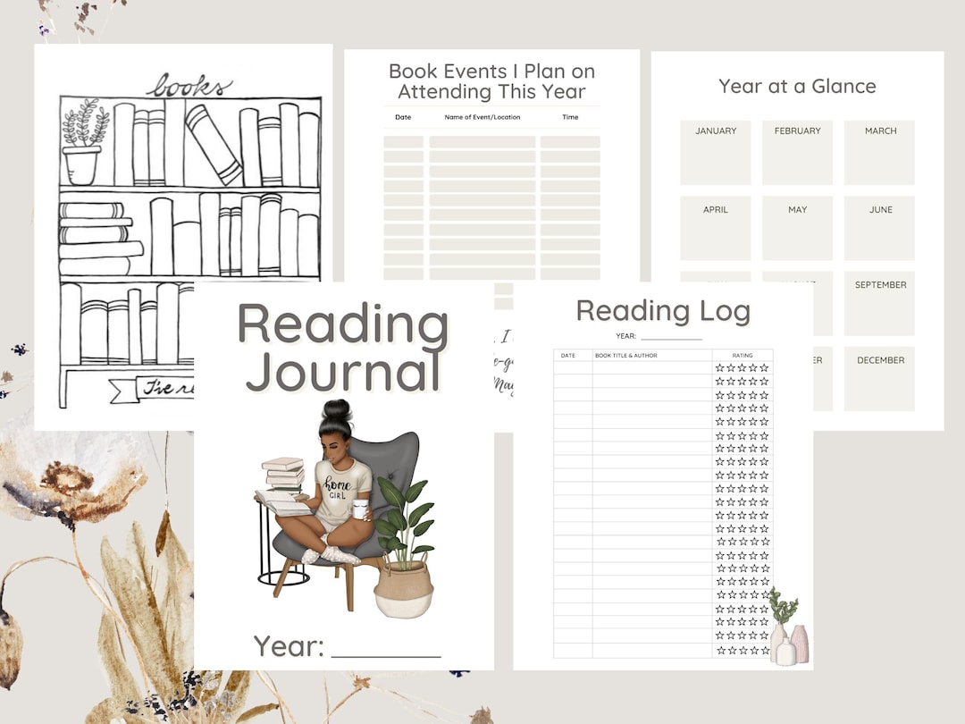 Reading Journal, Reading Log, Printable Reading Log, Reading Tracker 8. ...