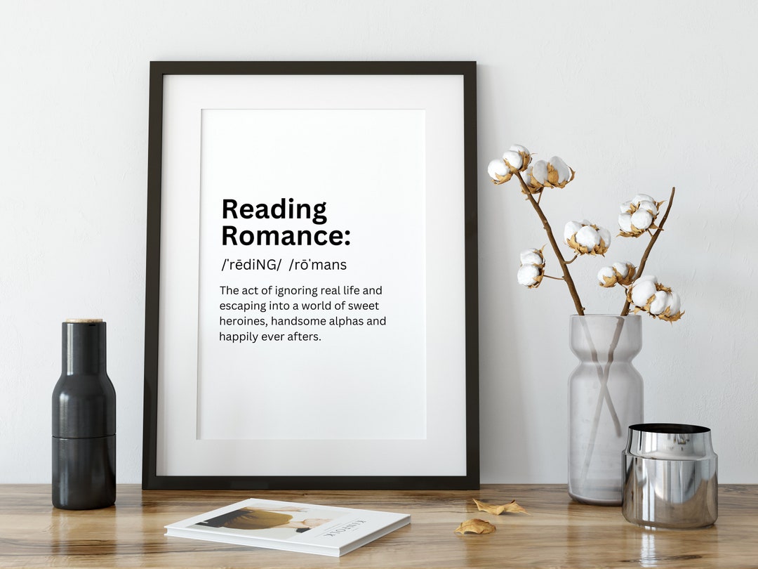 Reading Romance Definition - Printable Wall Art, Literary Sayings ...
