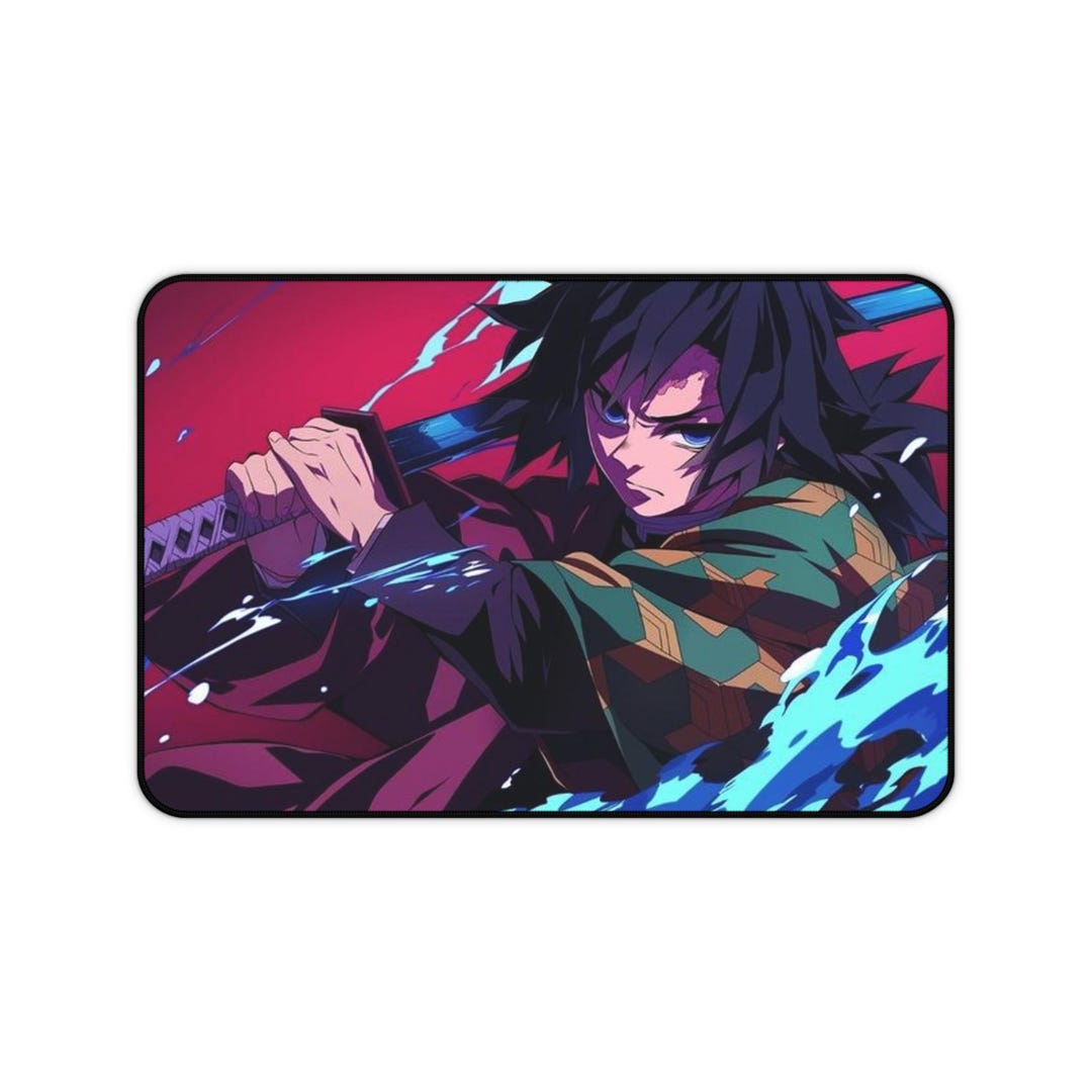Water Hashira Giyu Tomioka Demon Slayer Desk Mat - Etsy