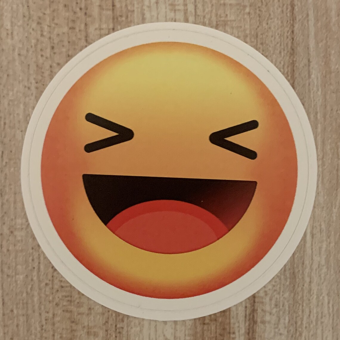 Laughing Emoji Sticker - Etsy