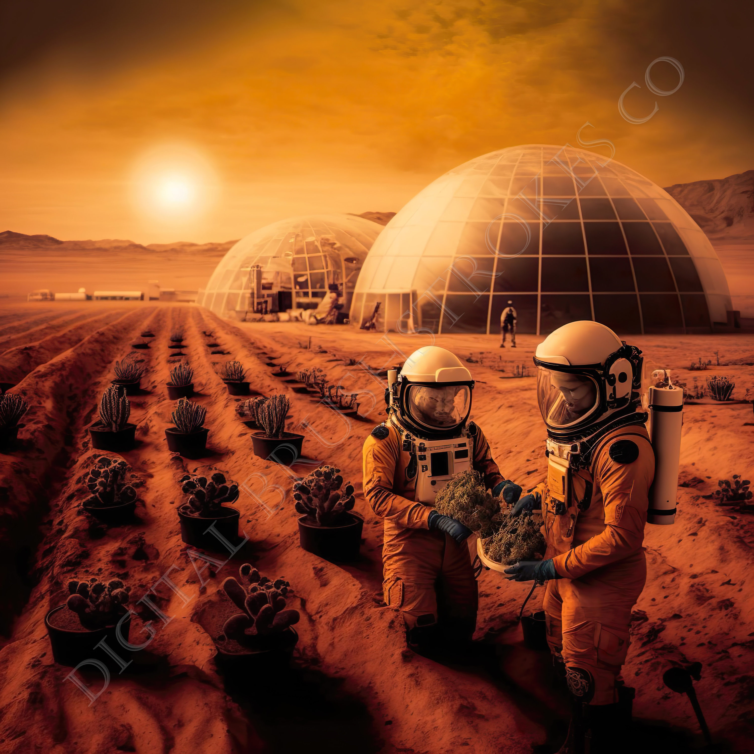 Life Terraforming Mars - Futuristic Space Wall Art Prints - DIGITAL ...
