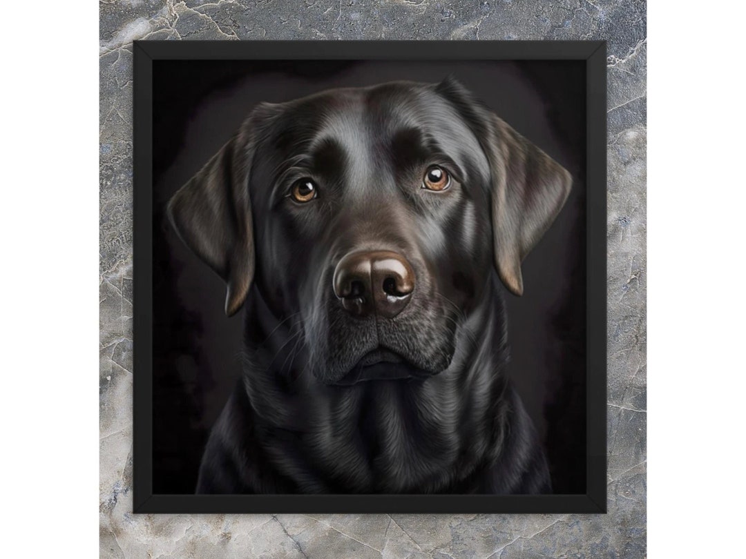 My Best Friend - Black Labrador Art Print - Pet Portrait DIGITAL ...