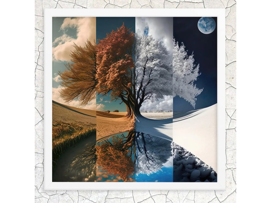 The Four Seasons Tree Print- Nature Wall Art Home Decor- DIGITAL ...