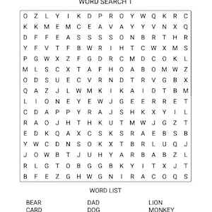 WORD SEARCH 100 Puzzles With Solutions Book for Kids 8-12 Years Old - Etsy