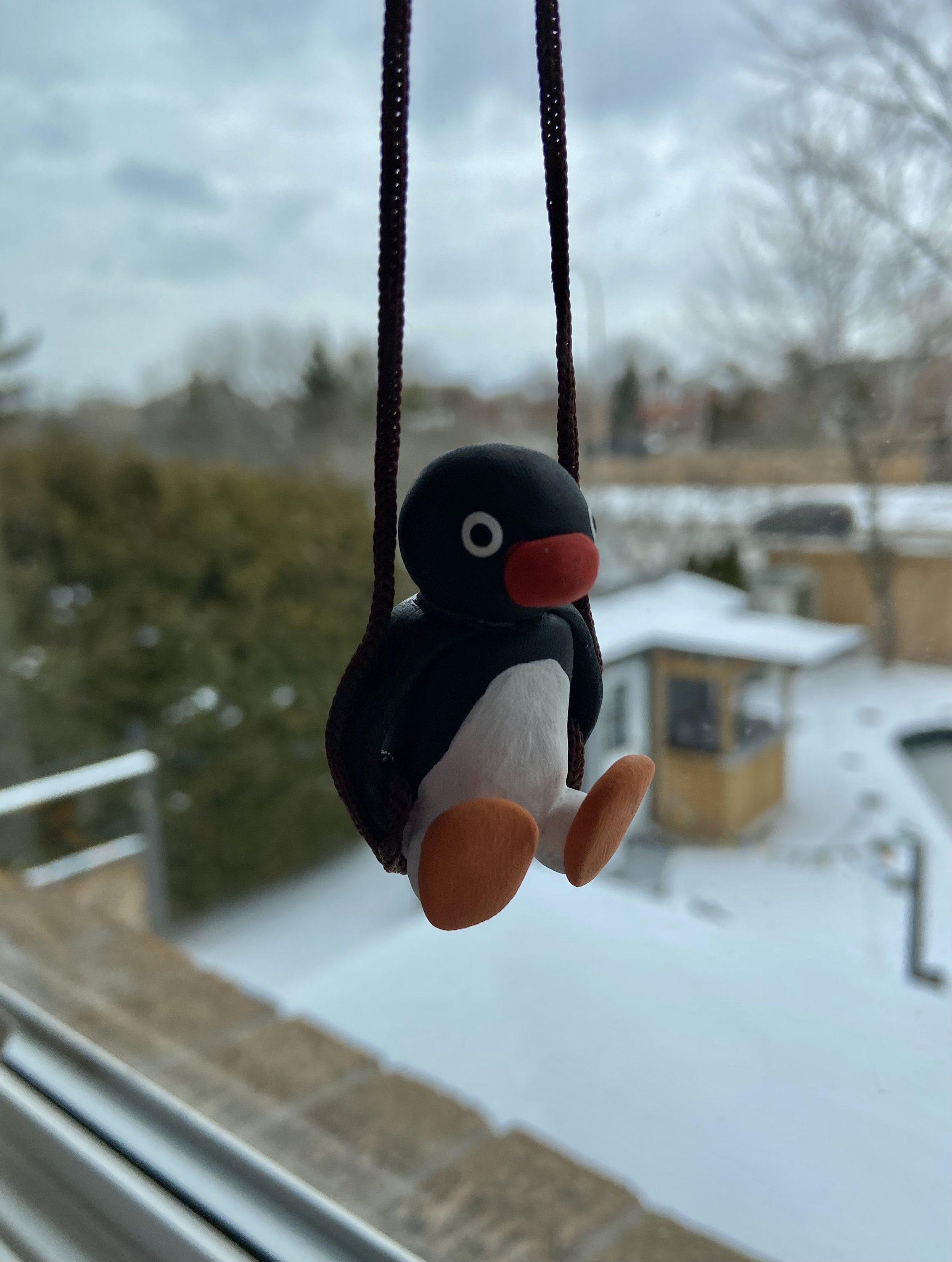 Homemade Clay Pingu Ornament - Etsy UK