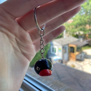 Angry Pingu Keychain | Homemade | Clay - Etsy